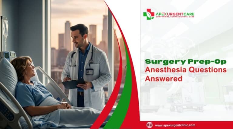 Surgery Prep-Op: Anesthesia Questions Answered - Apex Urgent Care ...